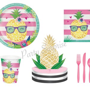 Pineapple Centerpiece Pineapple Party Tableware Decorations Foil ...