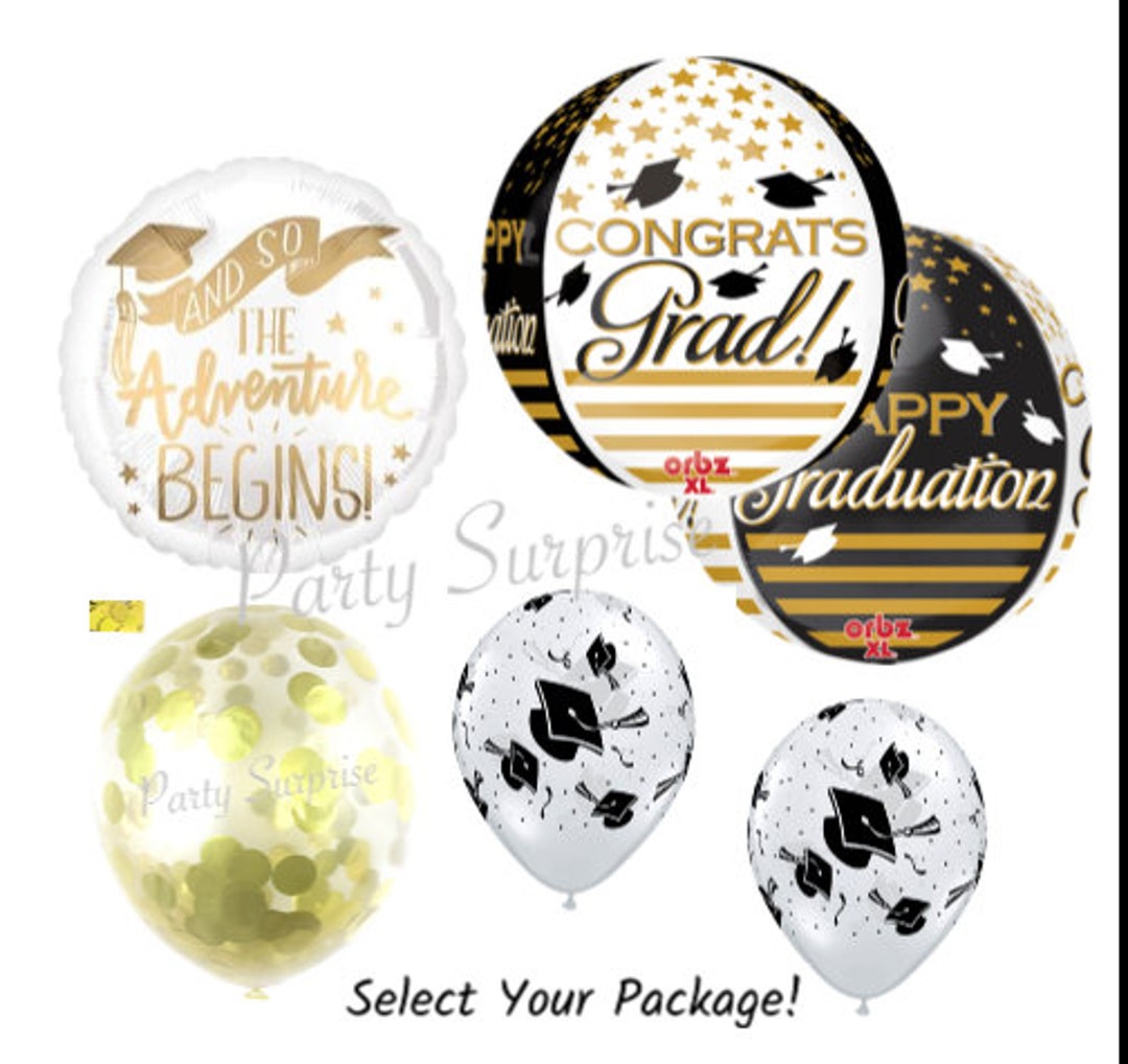 Graduation Balloons Congratulations Graduation Party Balloon Package ...
