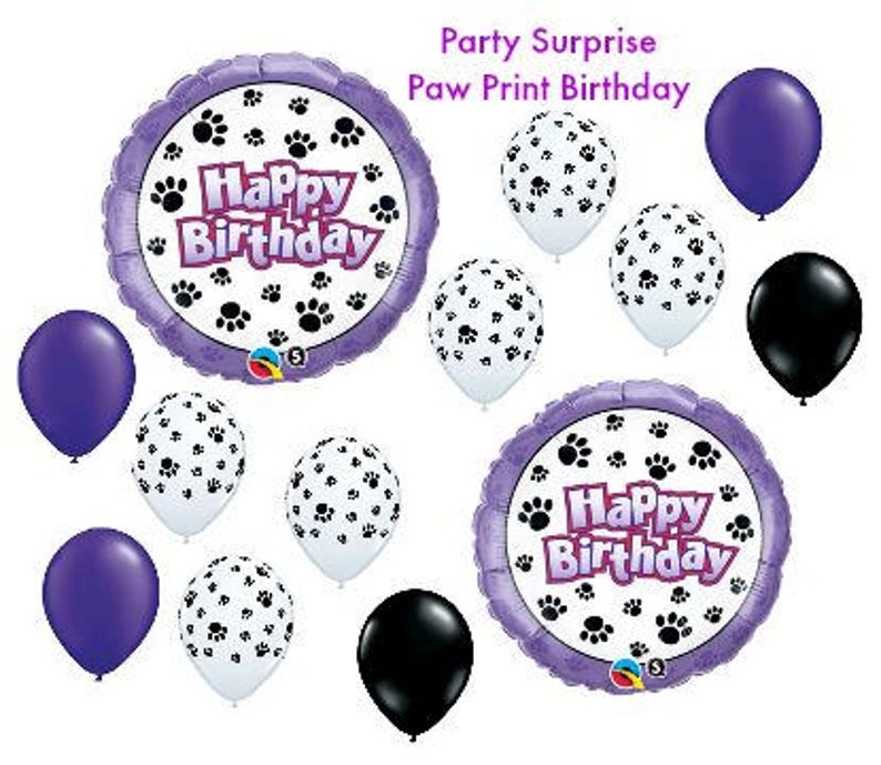 Paw Print Gift Box Table Centerpiece Box Dog Party Gift Box | Etsy