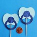 Baby Cupcake Toppers Pink Binky Pacifier Topper Blue Binky - Etsy