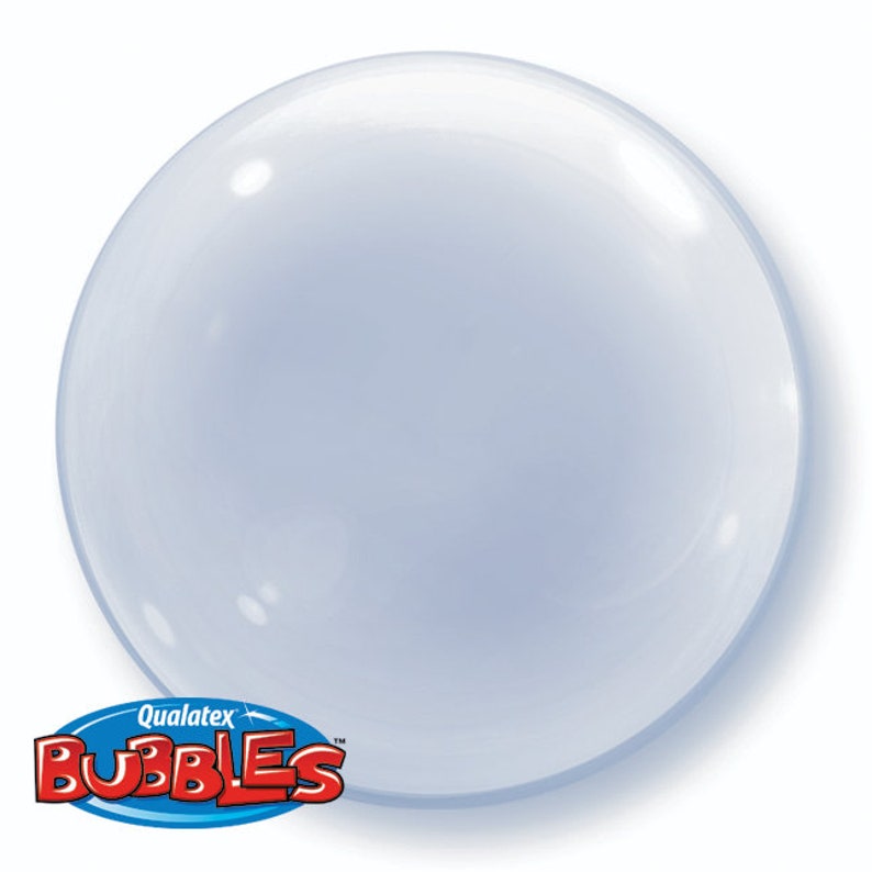 Crystal Clear Bubble Balloon Fill With Confetti Feathers Smaller ...