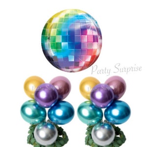 Disco Ball Balloon 60s 70s 80s Disco Dance Rock Retro, Disco Balloons ...