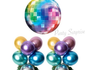 Lets Boogie Balloons Disco Party Decorations 70's Disco Party Back to ...