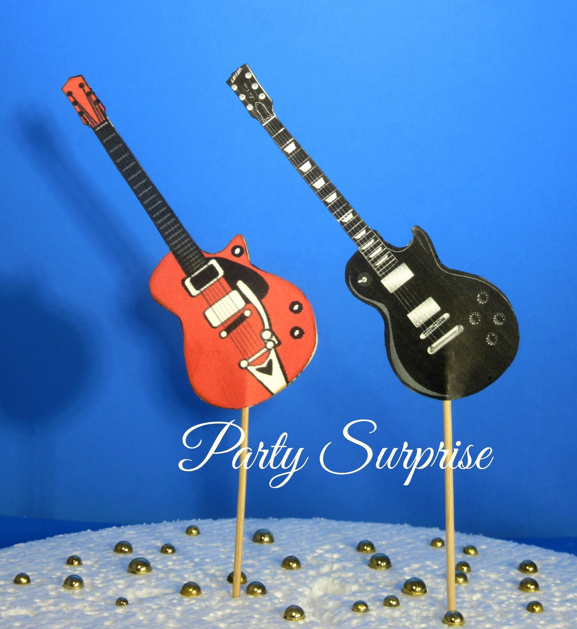 Guitar Balloon Package Rock N'roll Party Balloons Mylar Latex Select ...