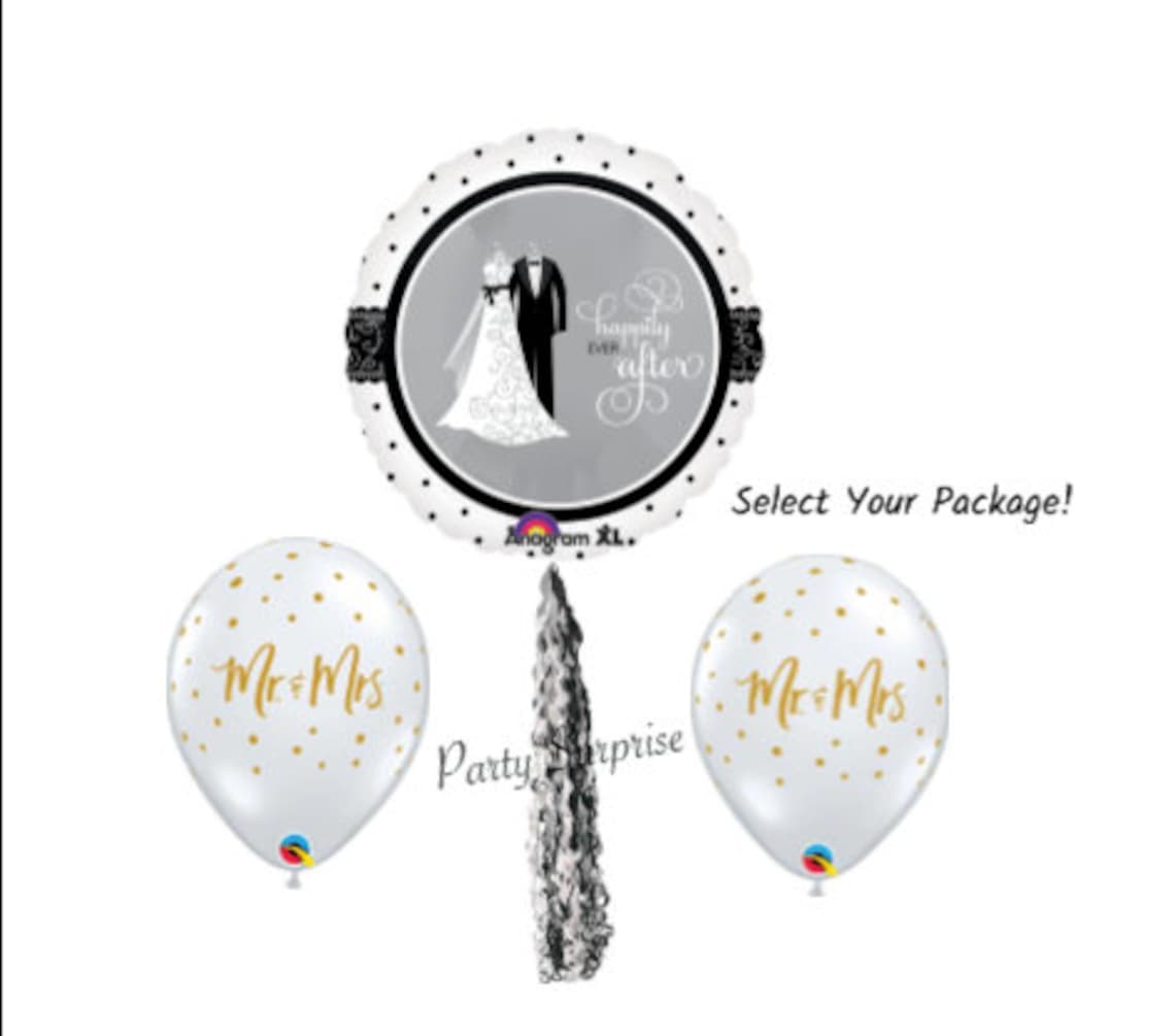 Engagement Balloon Package Happy Engagement Balloons Gold | Etsy