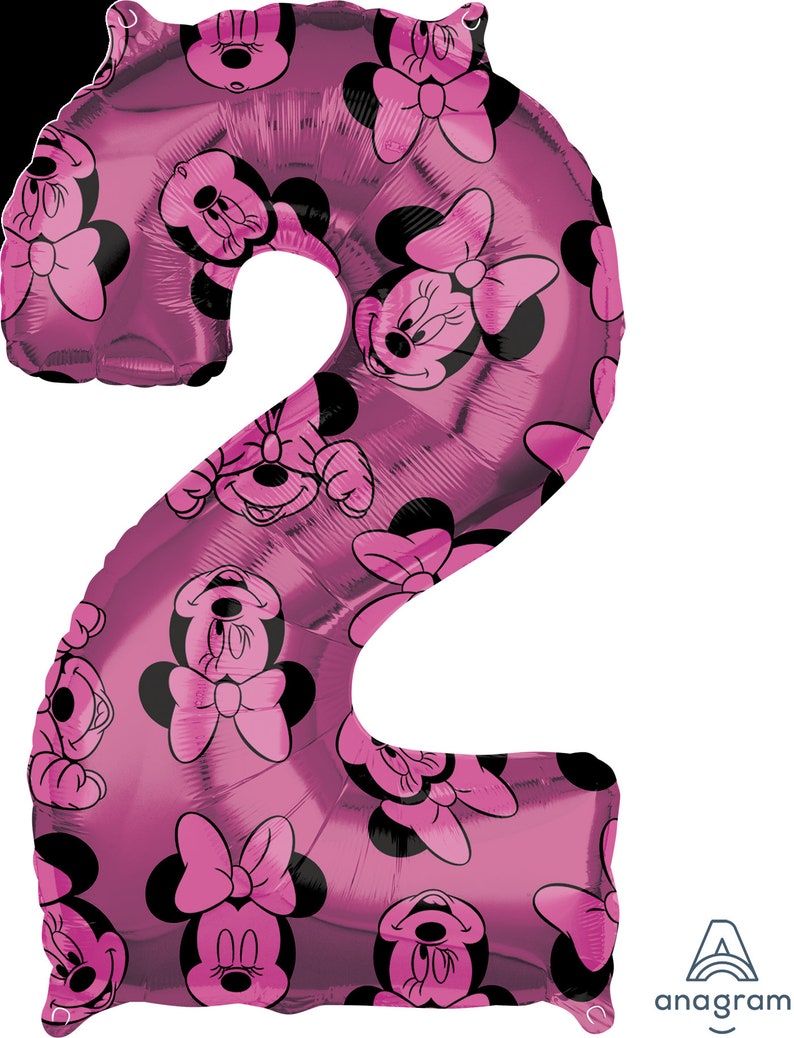 Minnie Mouse 2nd Birthday Balloon Package Jumbo Number 2 | Etsy