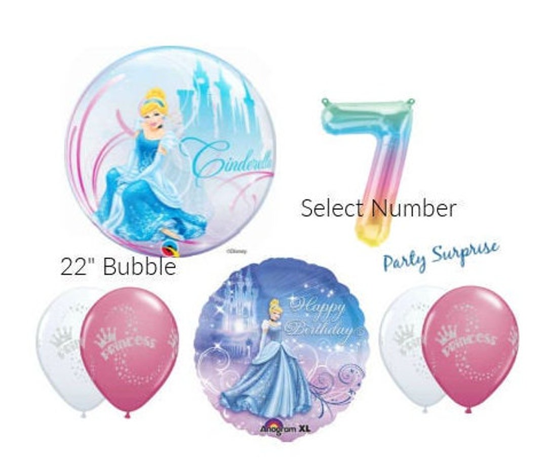 Cinderella Balloons 22 Bubble Balloon Package Girl - Etsy