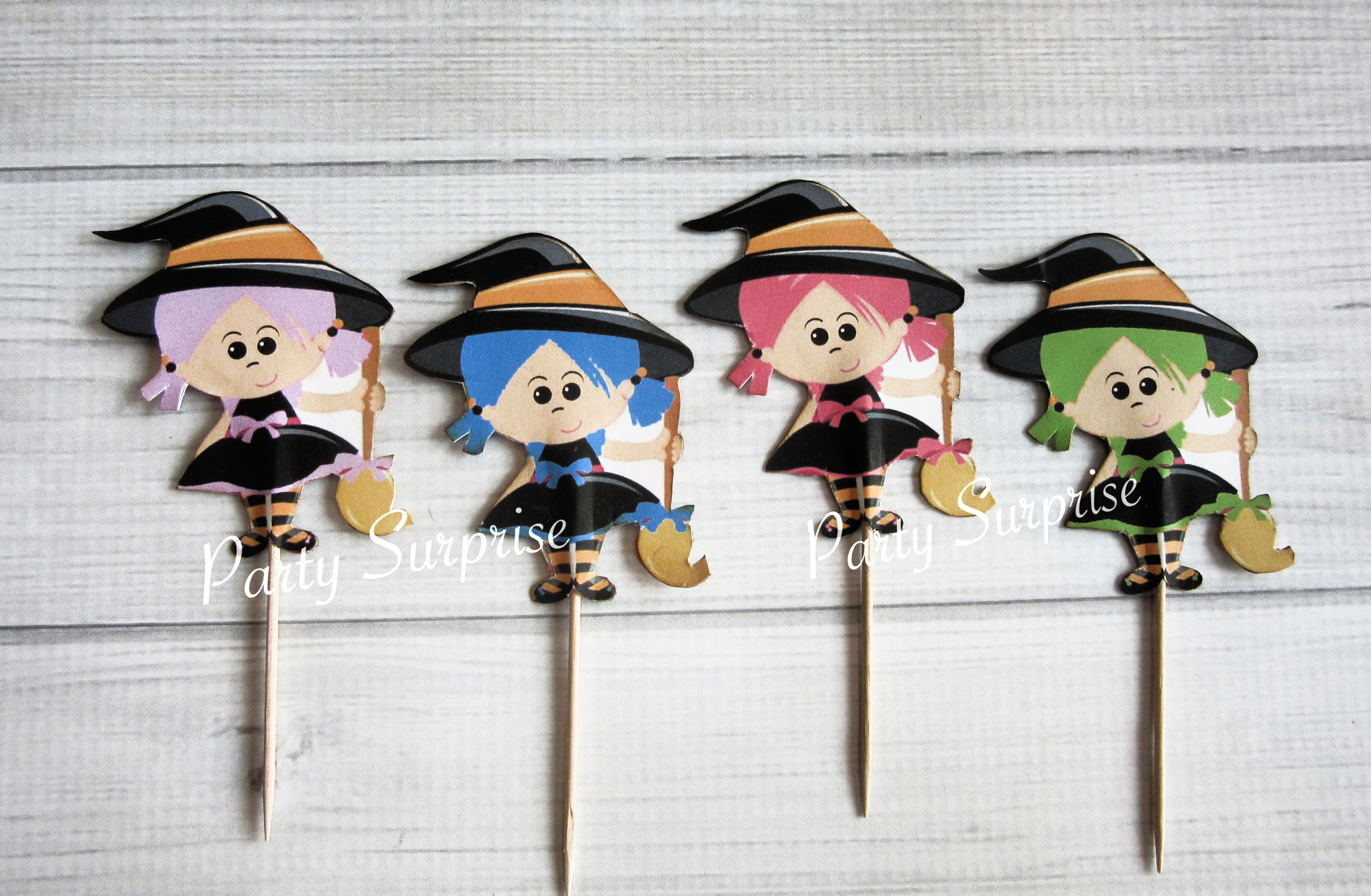 Zombie Cupcake Toppers Zombie Party Decorations Black Glitter | Etsy