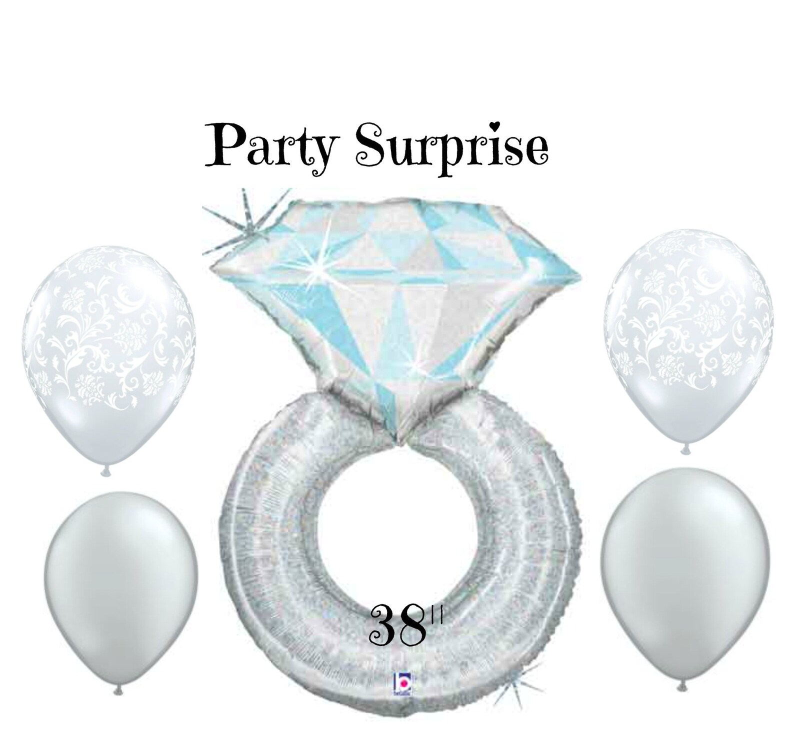 Engagement Balloon Package Happy Engagement Balloons Gold | Etsy