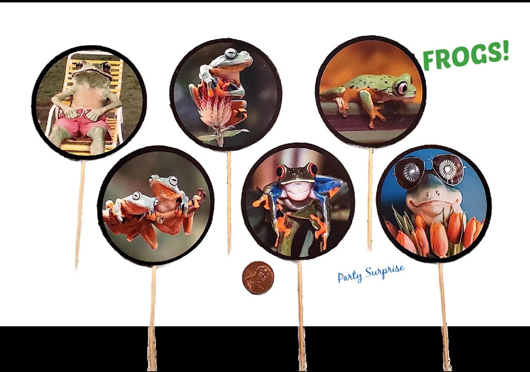 Passover Frogs Seder Toppers Banners Frogs Are Jumping Frogs Decor 10 ...