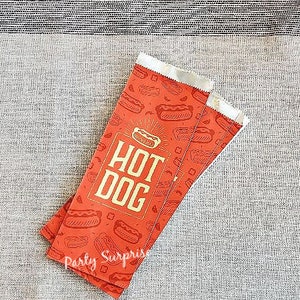 Hot Dog Wrappers Hot Dog Bags Silver Retro Food Hot Dog Wrappers ...