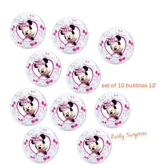 10 Minnie Bubble Balloons 12' Minnie Mouse Baby ShowerGender Reveal ...