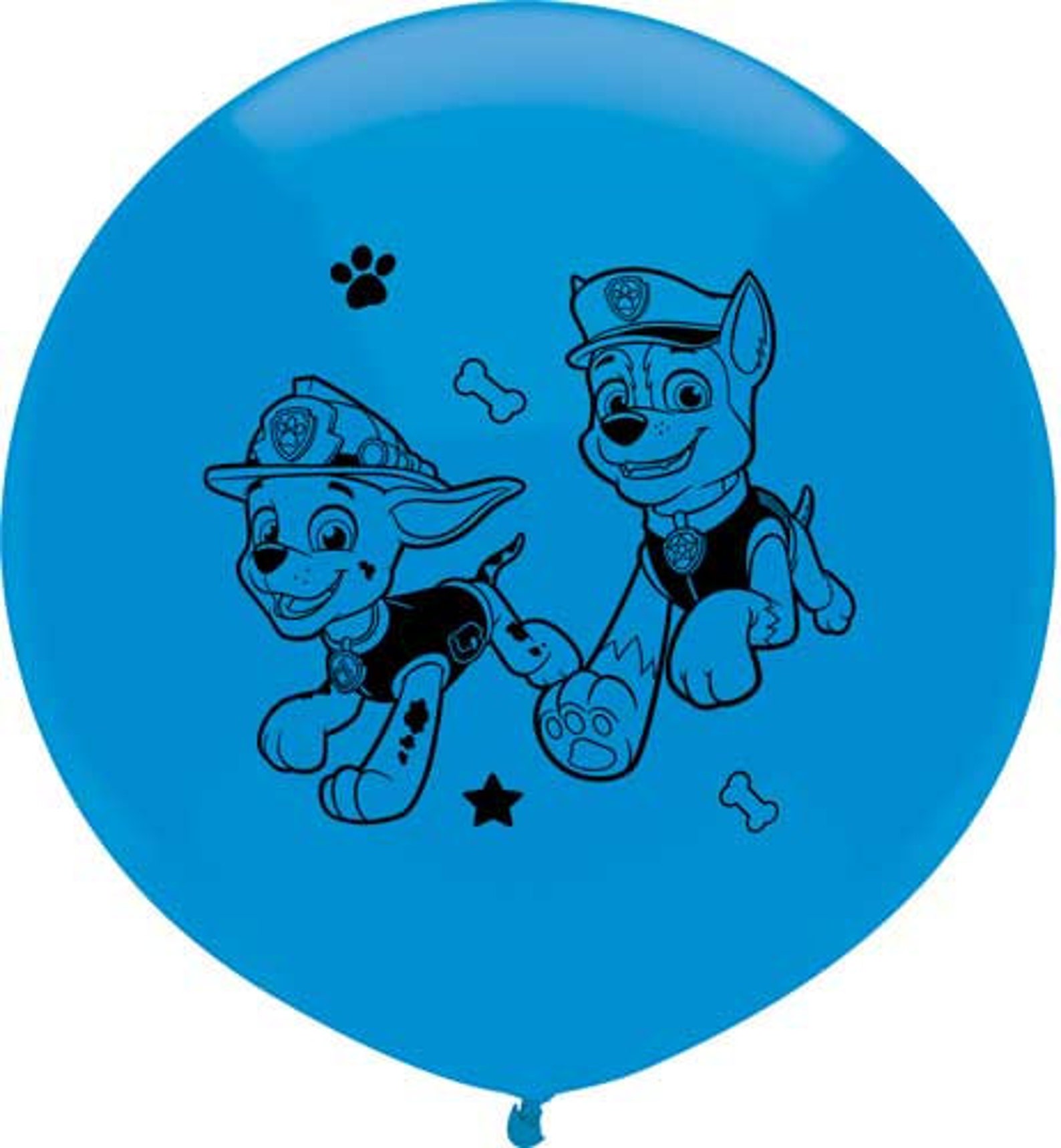 Paw Patrol Balloons Boy Paw Patrol Paw Print Latex 17 | Etsy