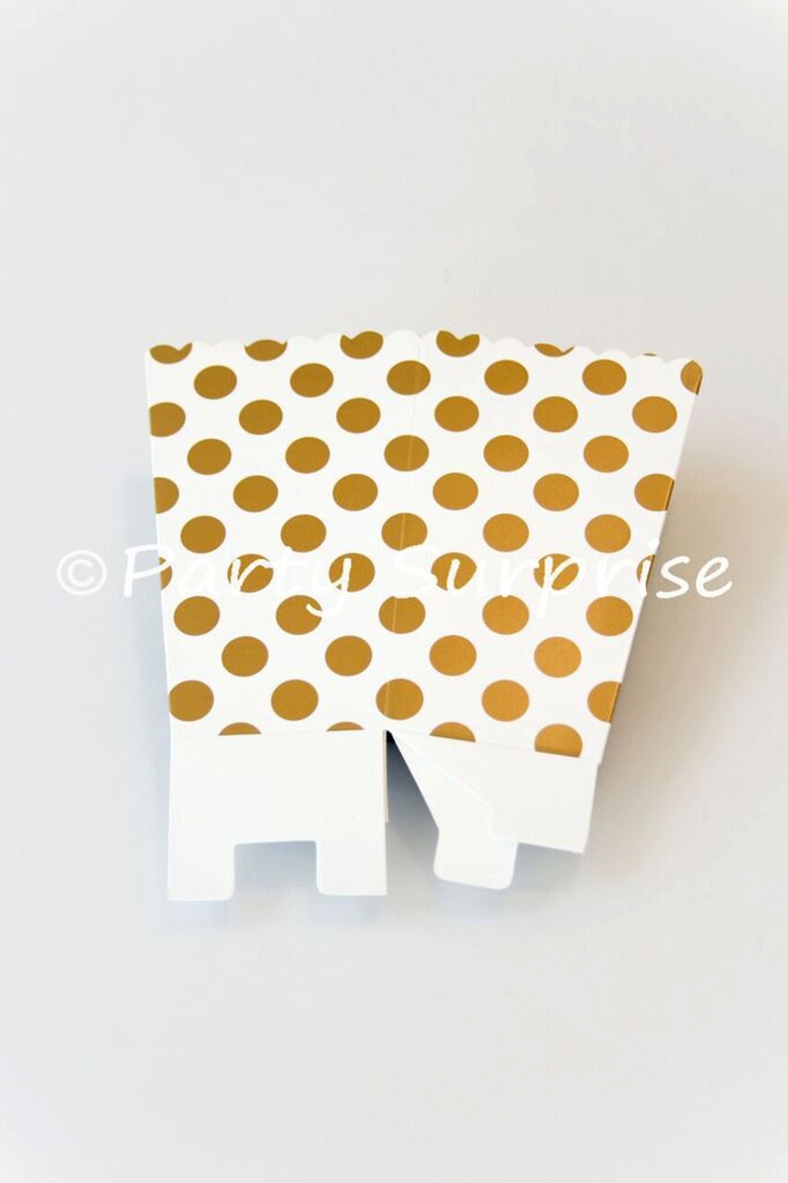 Gold Popcorn Boxes Gold Favor Treat Mini Popcorn Boxes Wedding Birthday ...