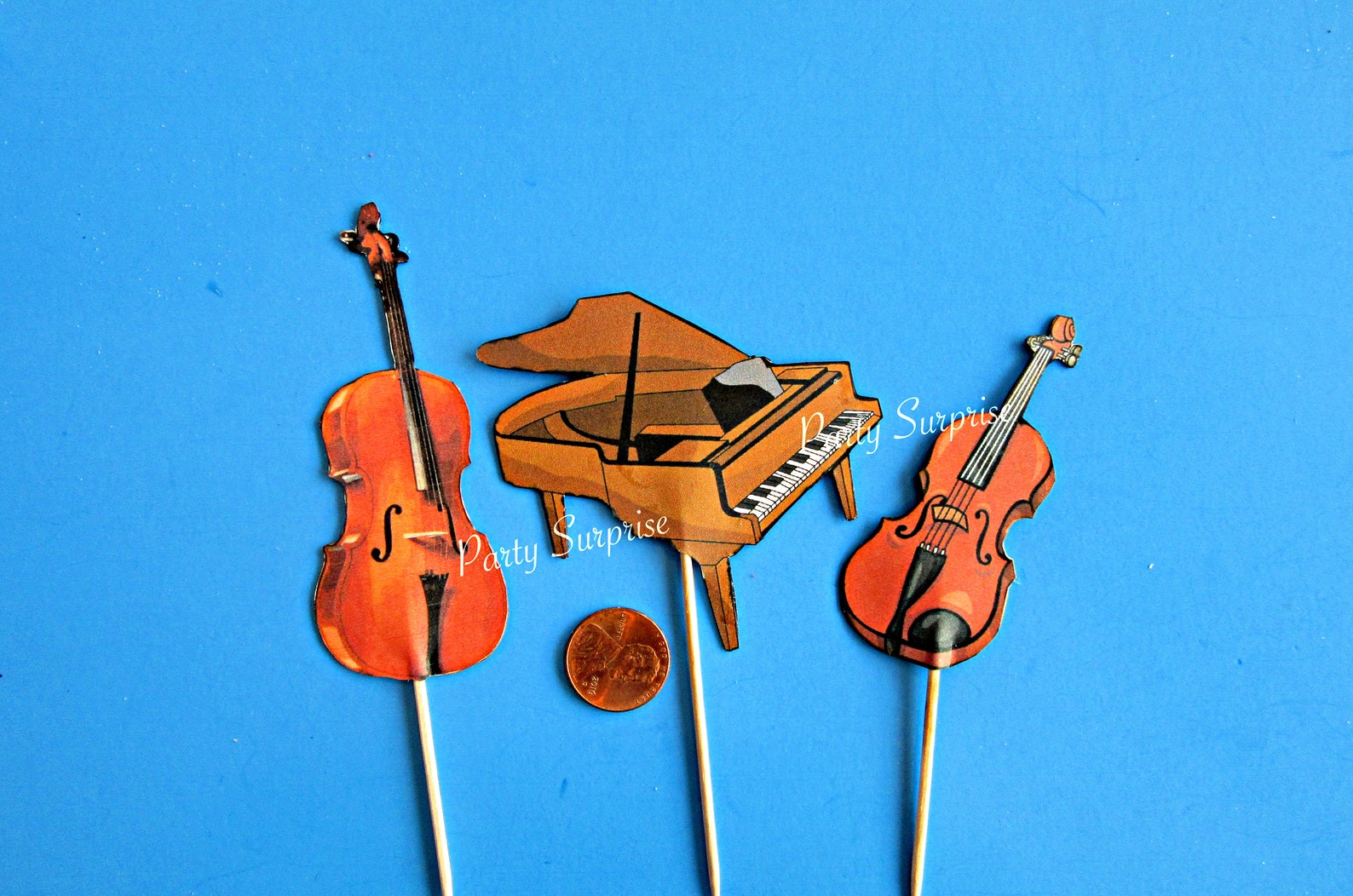 Cello Cupcake Toppers Musical Party Cupcake and Cake Toppers - Etsy