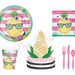 Pineapple Plates Pineapple Party Tableware Dinner Plates Graduation ...