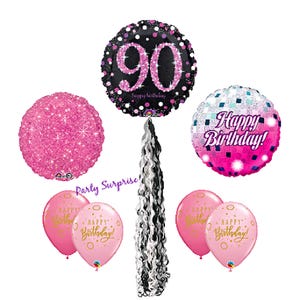 90th Balloon Pkg 90th Birthday Balloon Package 90th Birthday 90 ...