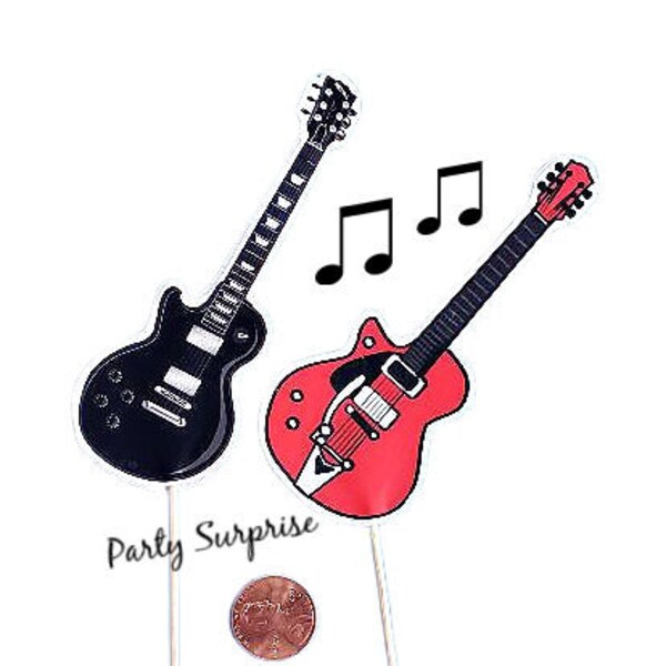 Rock Music Cake Toppers - Etsy