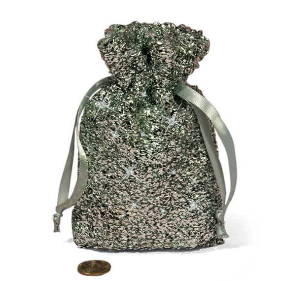 Silver Favor Bags Sparkle Gift Bags Silver Favor Bags Wedding | Etsy