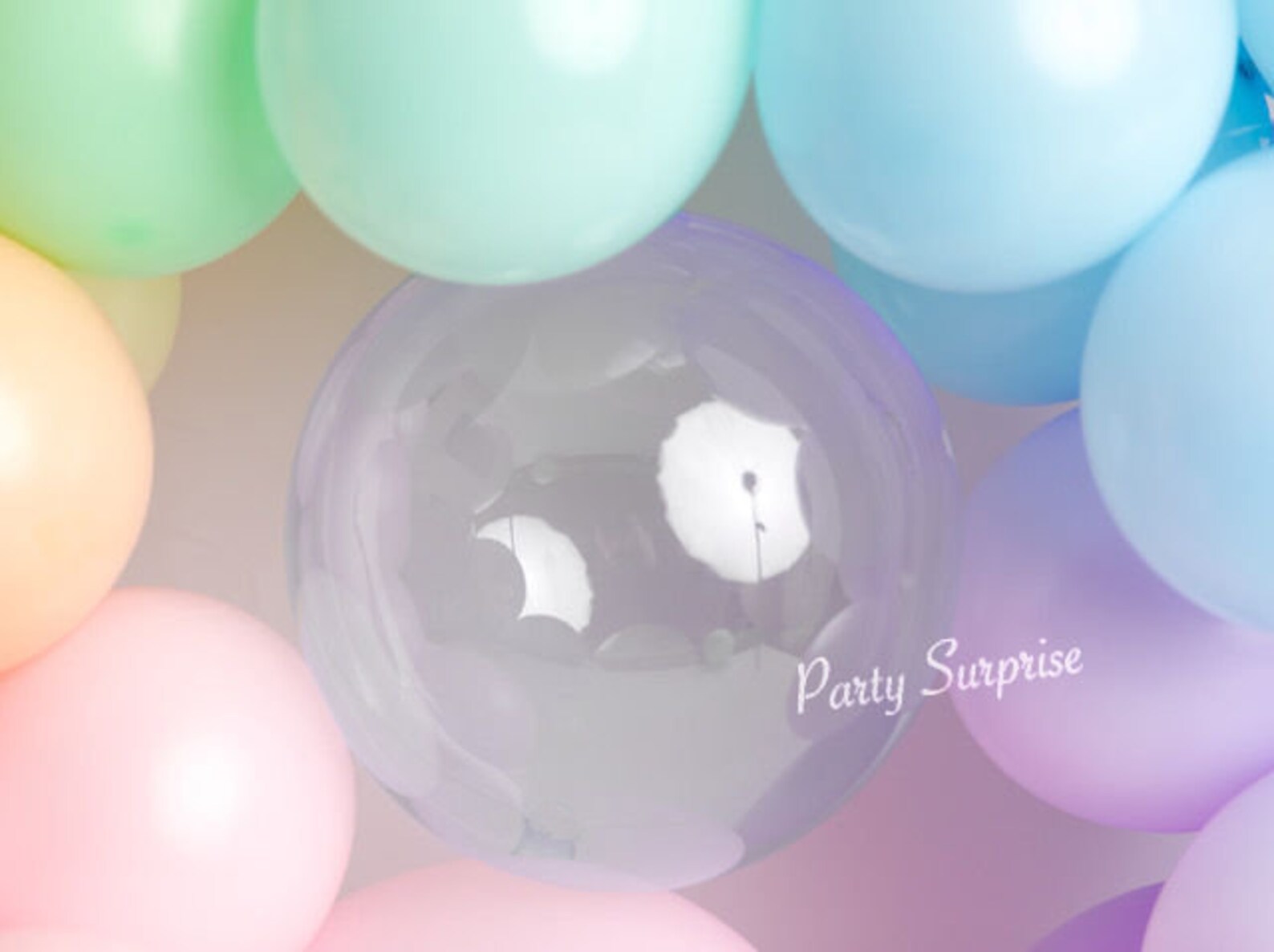 Crystal Pastel Bubble Balloons Transparent 10 Baby - Etsy