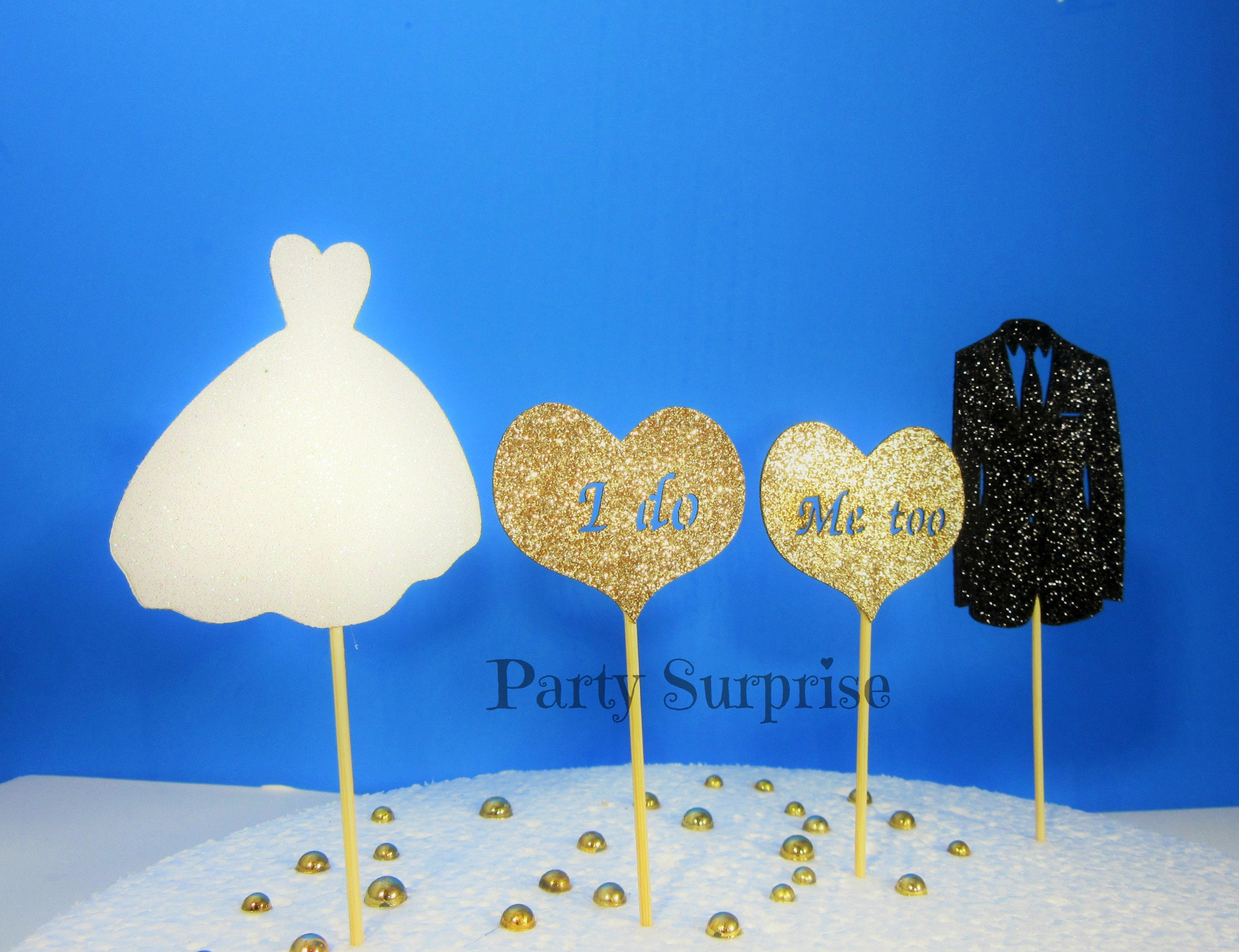 Blue Diamond Ring Bride Balloon Package I Do Engagement Ring | Etsy