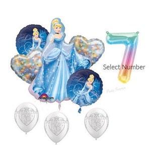 Cinderella Balloons Bouquet Cinderella Princess Birthday Party - Etsy