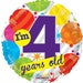 4th Birthday Balloons 4 Year Old Birthday Party Balloons Kid Birthday ...
