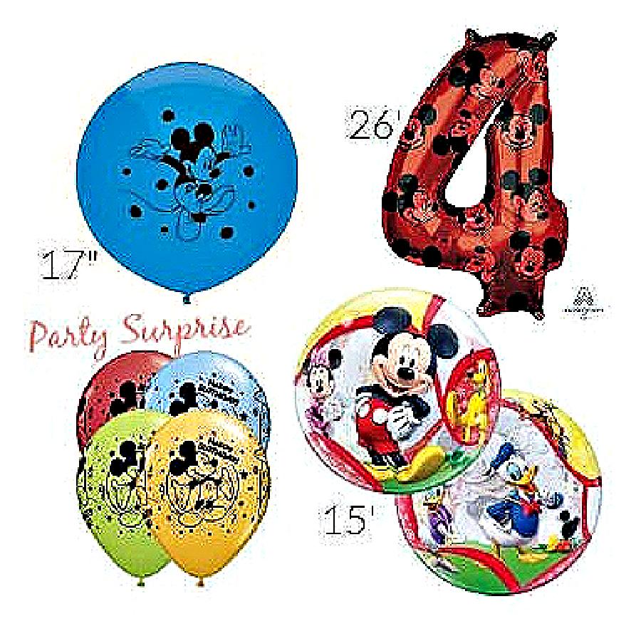 Mickey Mouse Balloon Pkg Round Orbz Balloon Jumbo Mickey Number Balloon ...