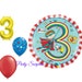 3 Years Old Birthday Balloons, I Am 3 Today 3rd Birthday Party ...