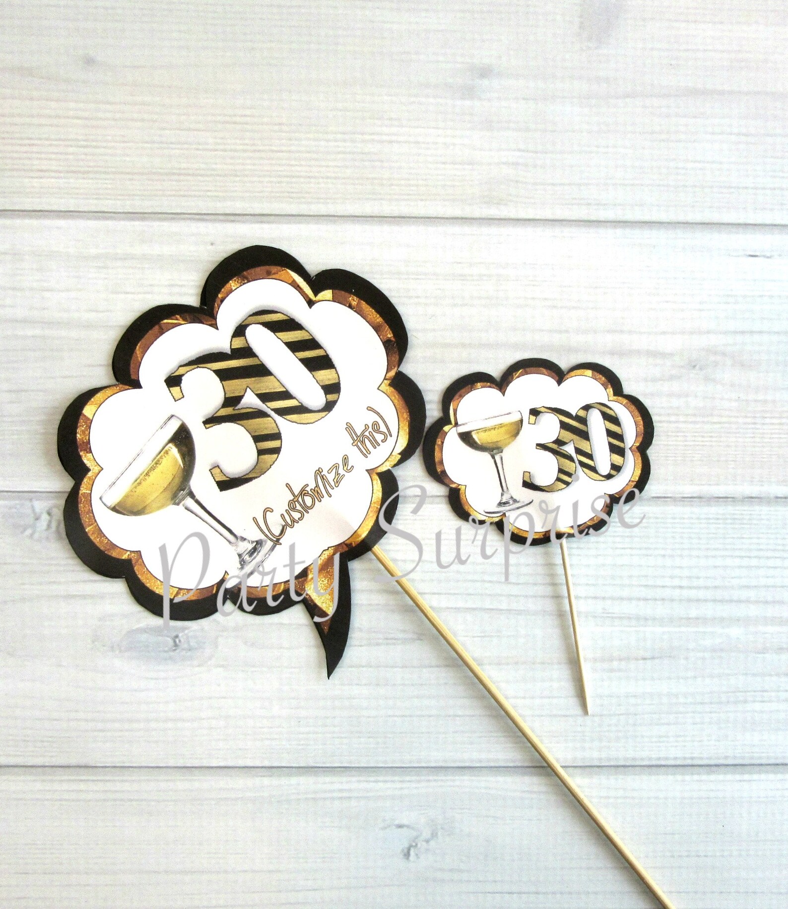 30th Birthday Photo Prop Set With Custom Speech Bubble Black - Etsy