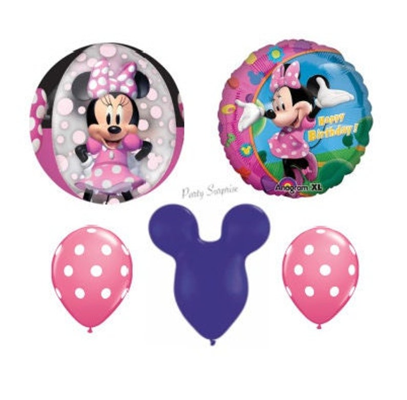 Baby Minnie Mouse Balloons Minnie Bubble Balloon 22 - Etsy