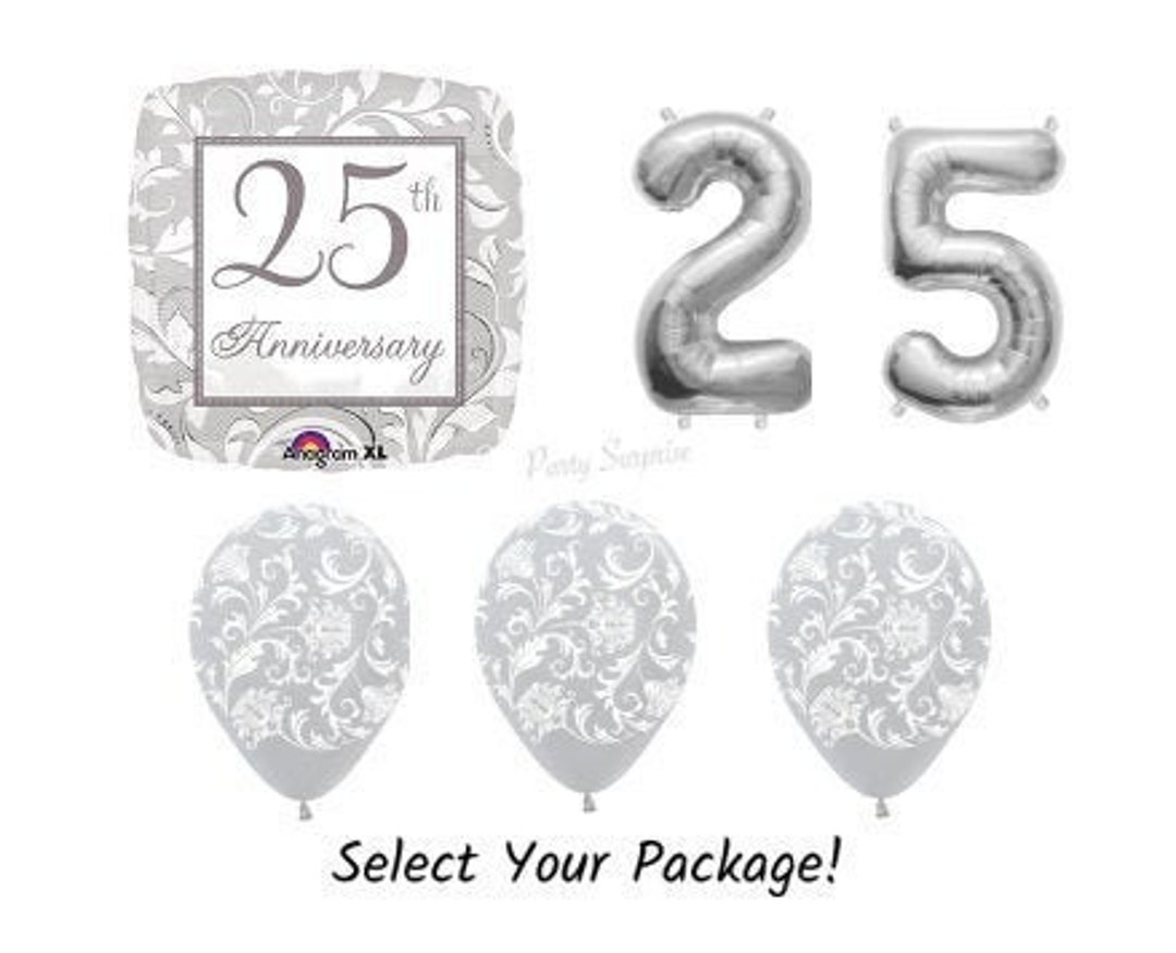 25th Anniversary Balloon Package Select Your Package 25th Anniverary ...