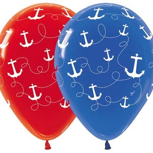 Anchor Balloons Nautical Party Balloons Ahoy Gold Foil Balloons Baby ...
