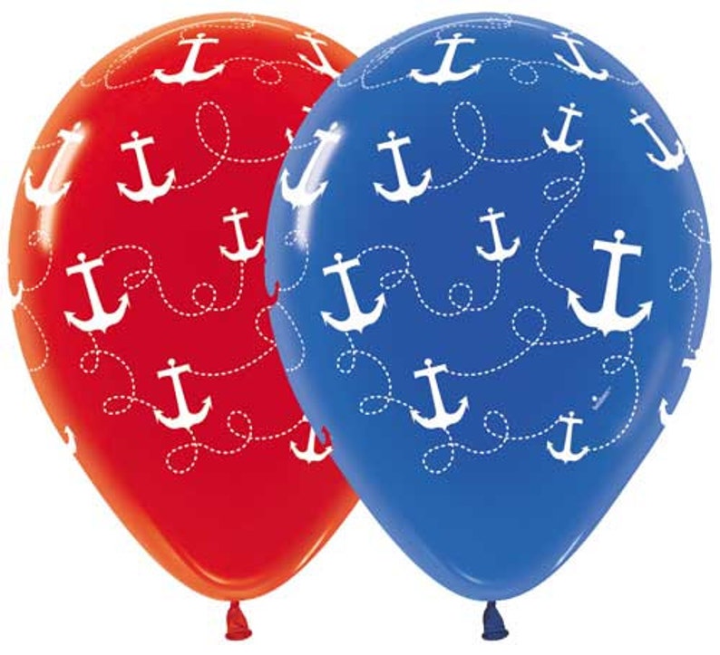 Anchor Balloons Nautical Party Balloons Ahoy Gold Foil | Etsy