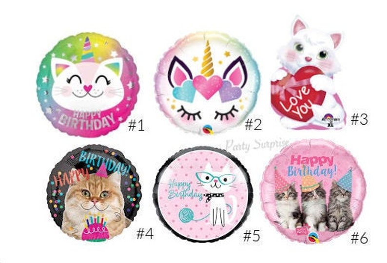 Cat Balloons Grumpy Cat Balloons Paw Print Party Pawty | Etsy