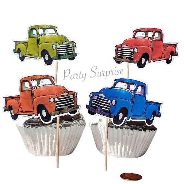 Truck Cupcake Topper - Etsy