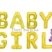 Baby Girl Balloons Pink Baby Girl Letter Balloons Pink Baby - Etsy