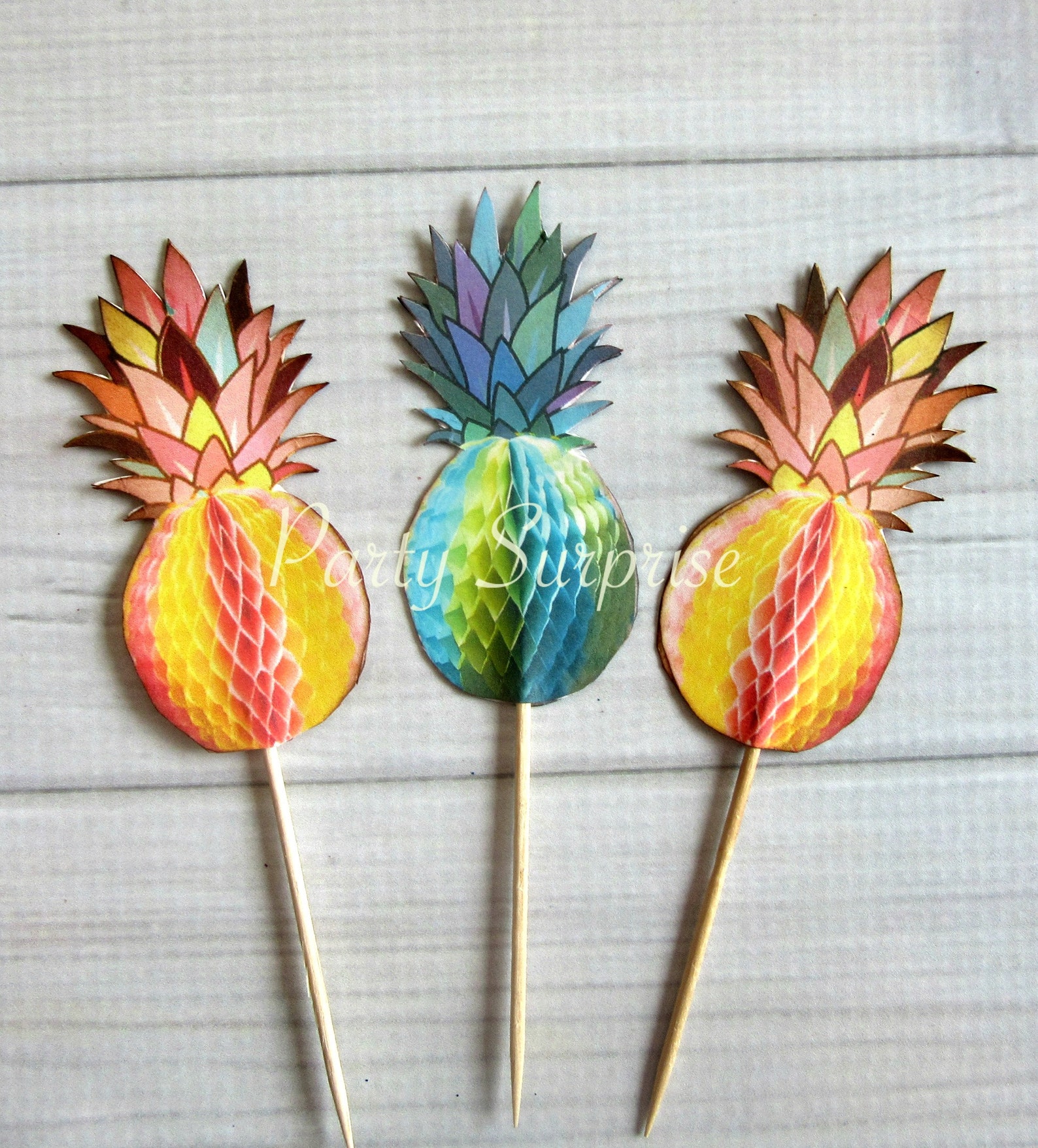 Pineapple Plates Pineapple Party Tableware Dinner Plates - Etsy