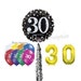 30th Birthday Balloons 30th Anniversary Balloons 30 Assorted Colors ...