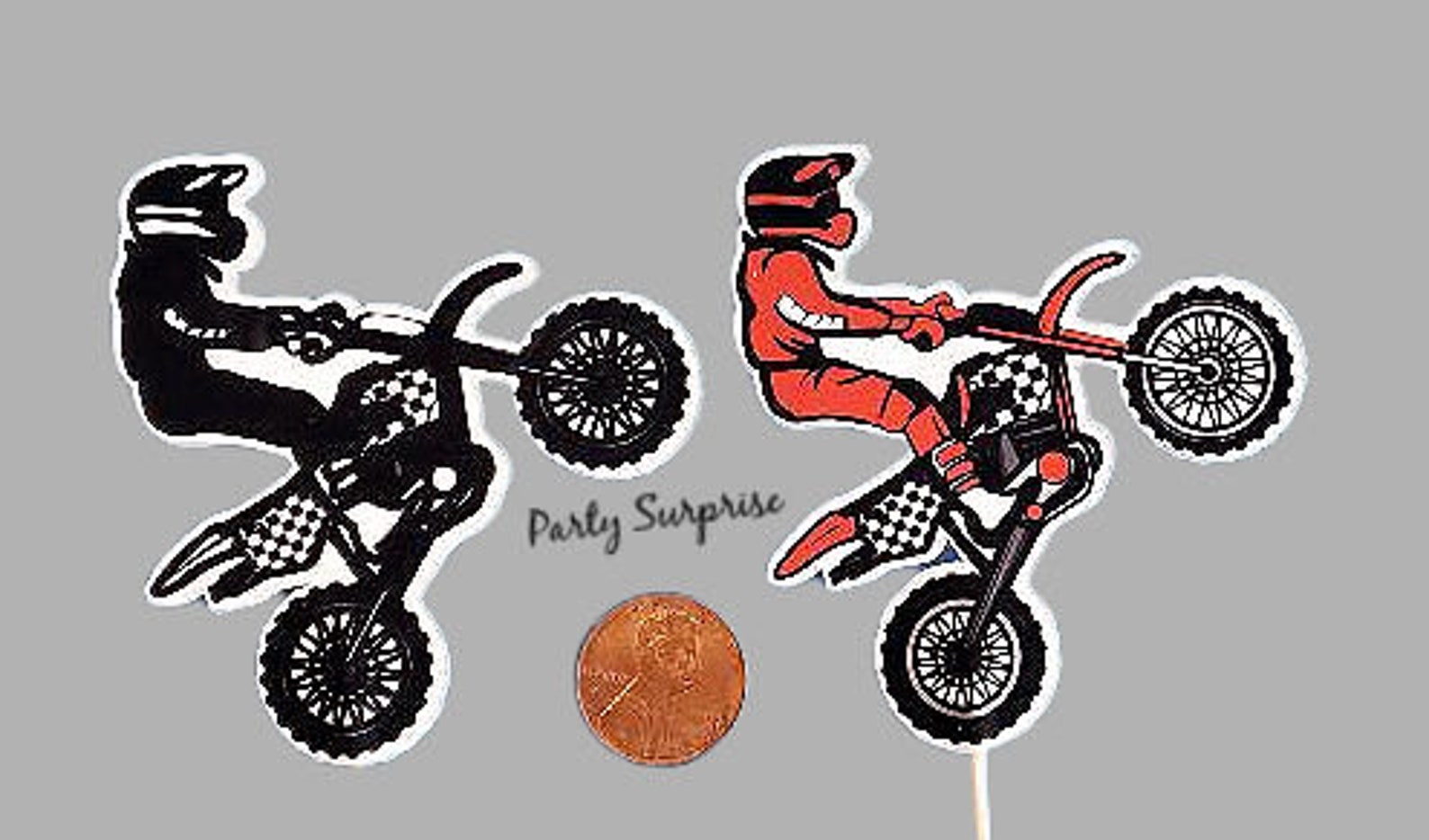 Motocross Cupcake Cake Toppers Banner Custom Hand Made - Etsy