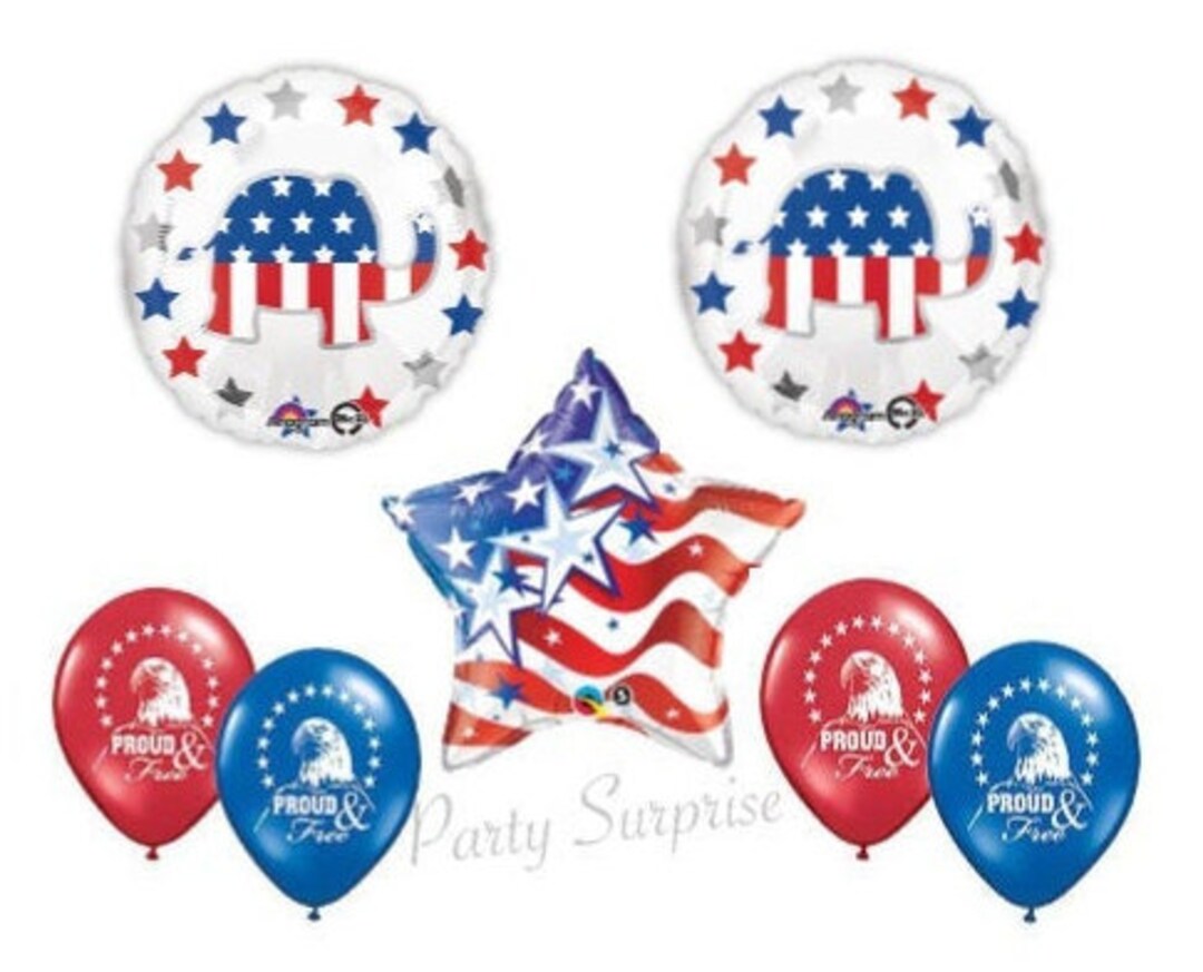 Republican Balloons Elephant Election Voting Balloons Political Rally ...