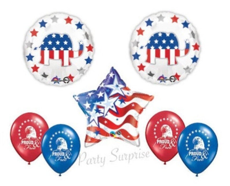 Republican Balloons Elephant Election Voting Balloons - Etsy