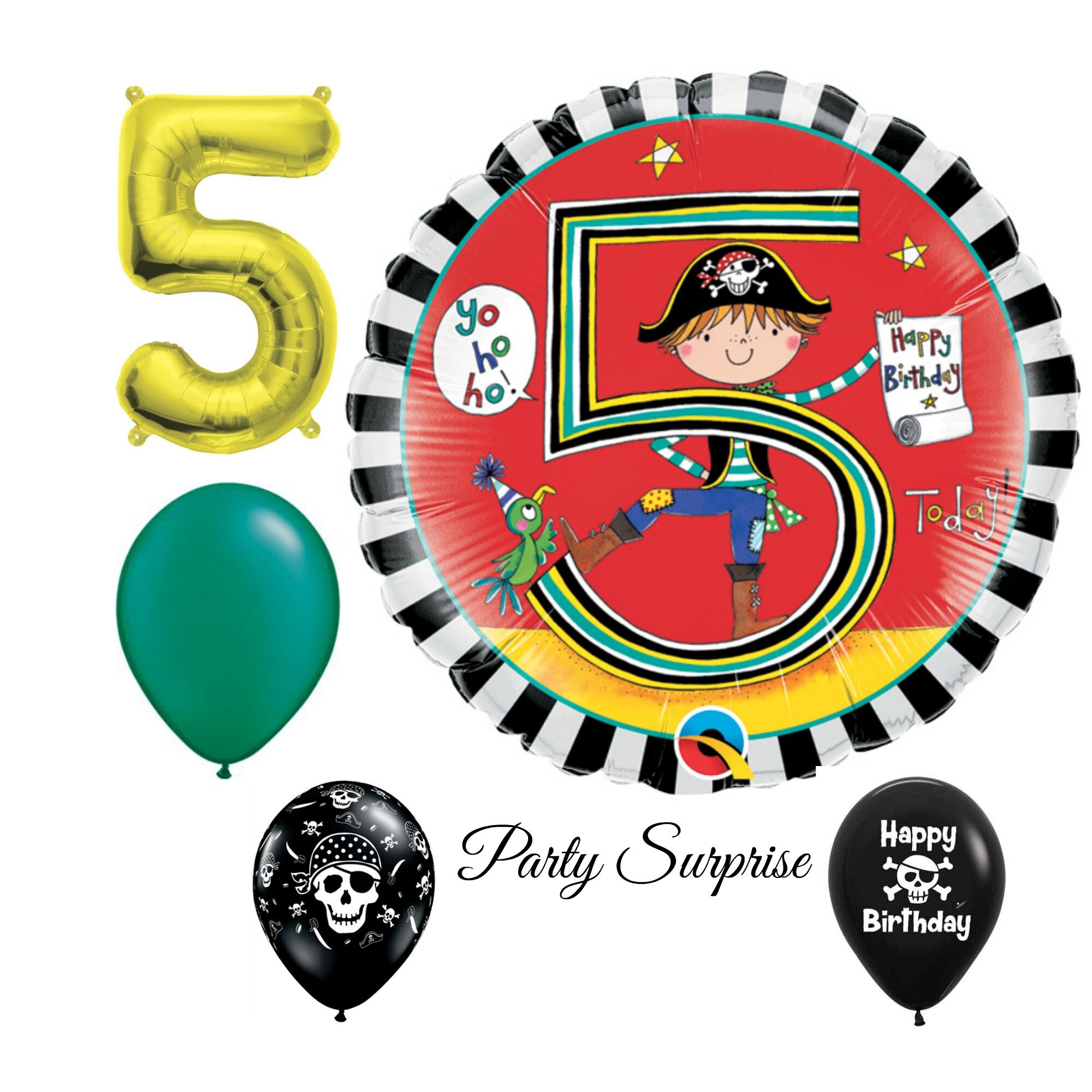 5 Year Old Birthday Balloons 5th Birthday Party Balloons | Etsy