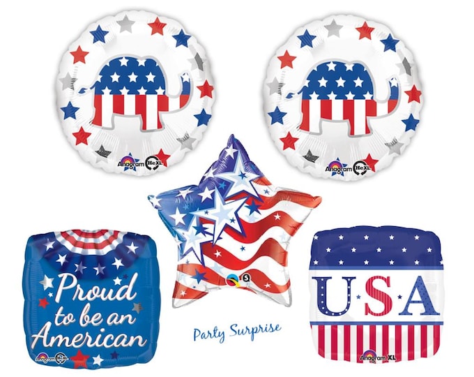 Republican Balloons Elephant Election Voting Balloons Political Rally ...