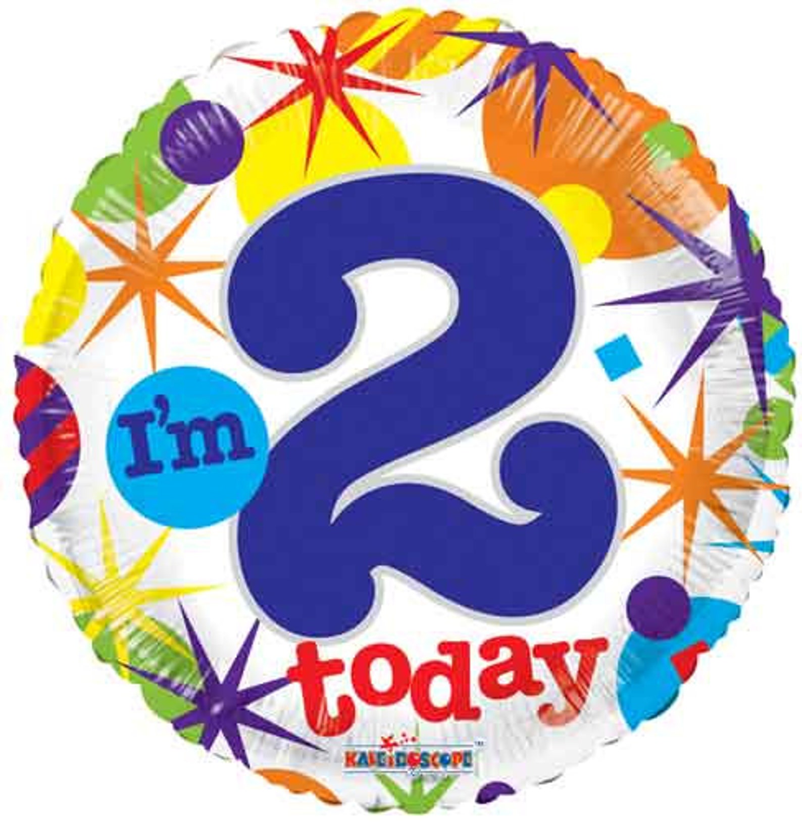 I'm 2 Today Balloons 2nd Birthday Party Balloons Two Year - Etsy