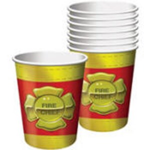 Firemen Party Fire Truck Plates Napkins Cups First Responders Chief ...