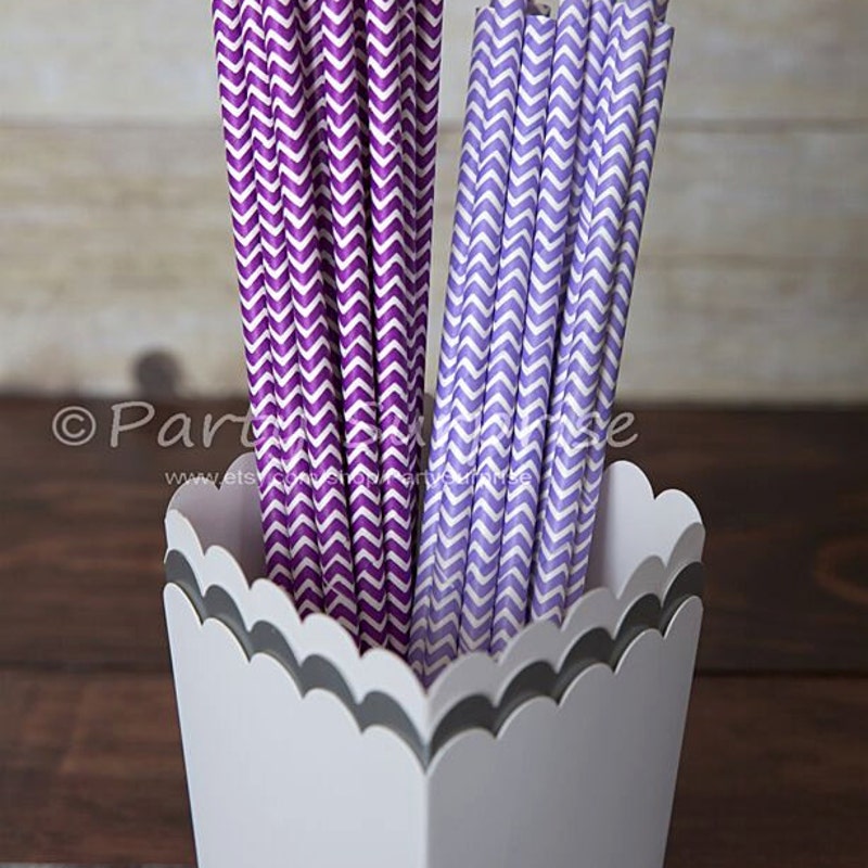 Lavender Straws - Etsy