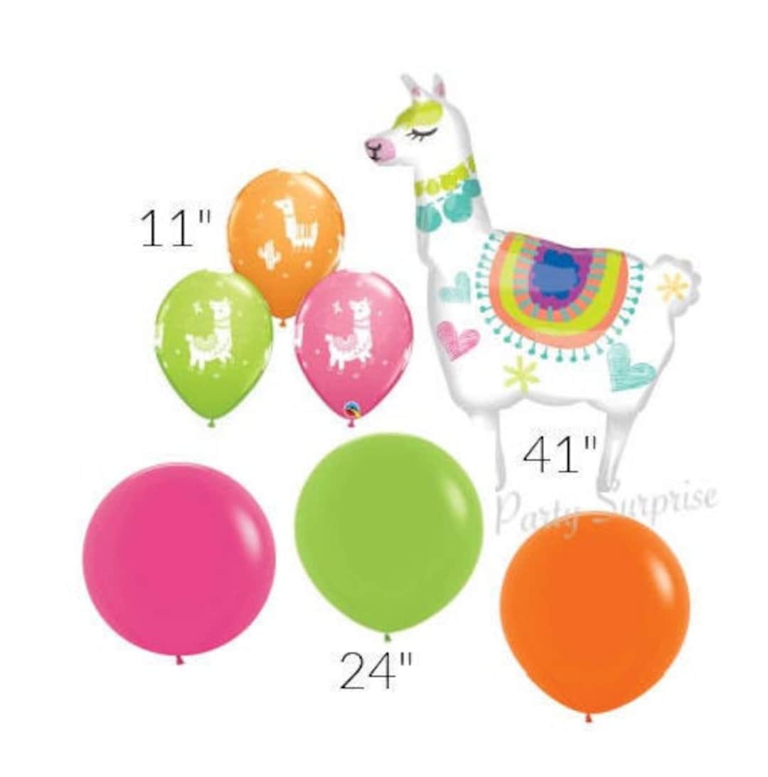 Llama Balloon Package Jumbo Llama Mylar Foil Latex Llama Napkins Select ...