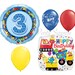 3 Years Old Birthday Balloons, I Am 3 Today 3rd Birthday Party ...
