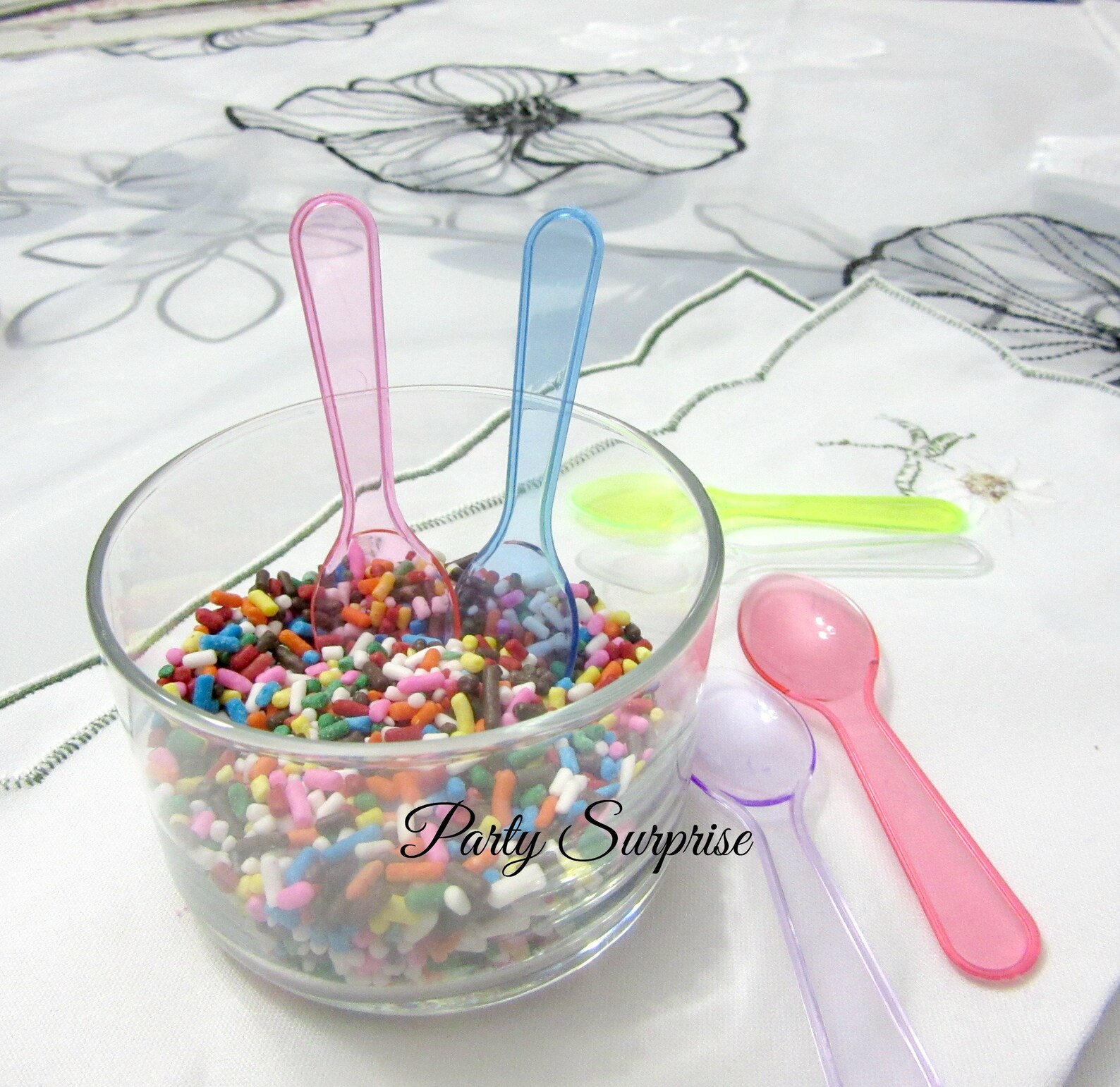 Mini Spoons Disposable Assorted Pastel Colors 3 Food - Etsy